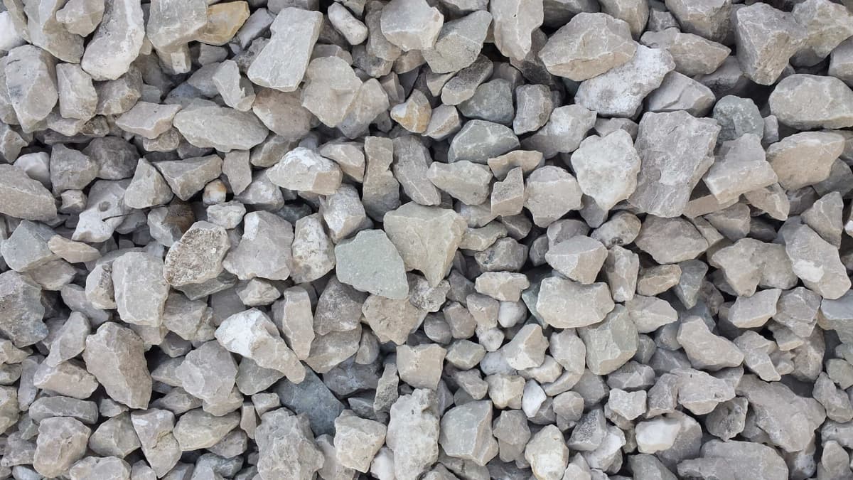 1 White Limestone Chips - Decorative Stone