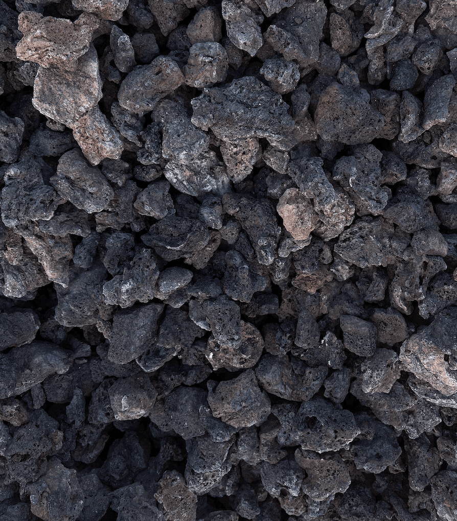 Black Lava Stone - Drainage Stone Water Management