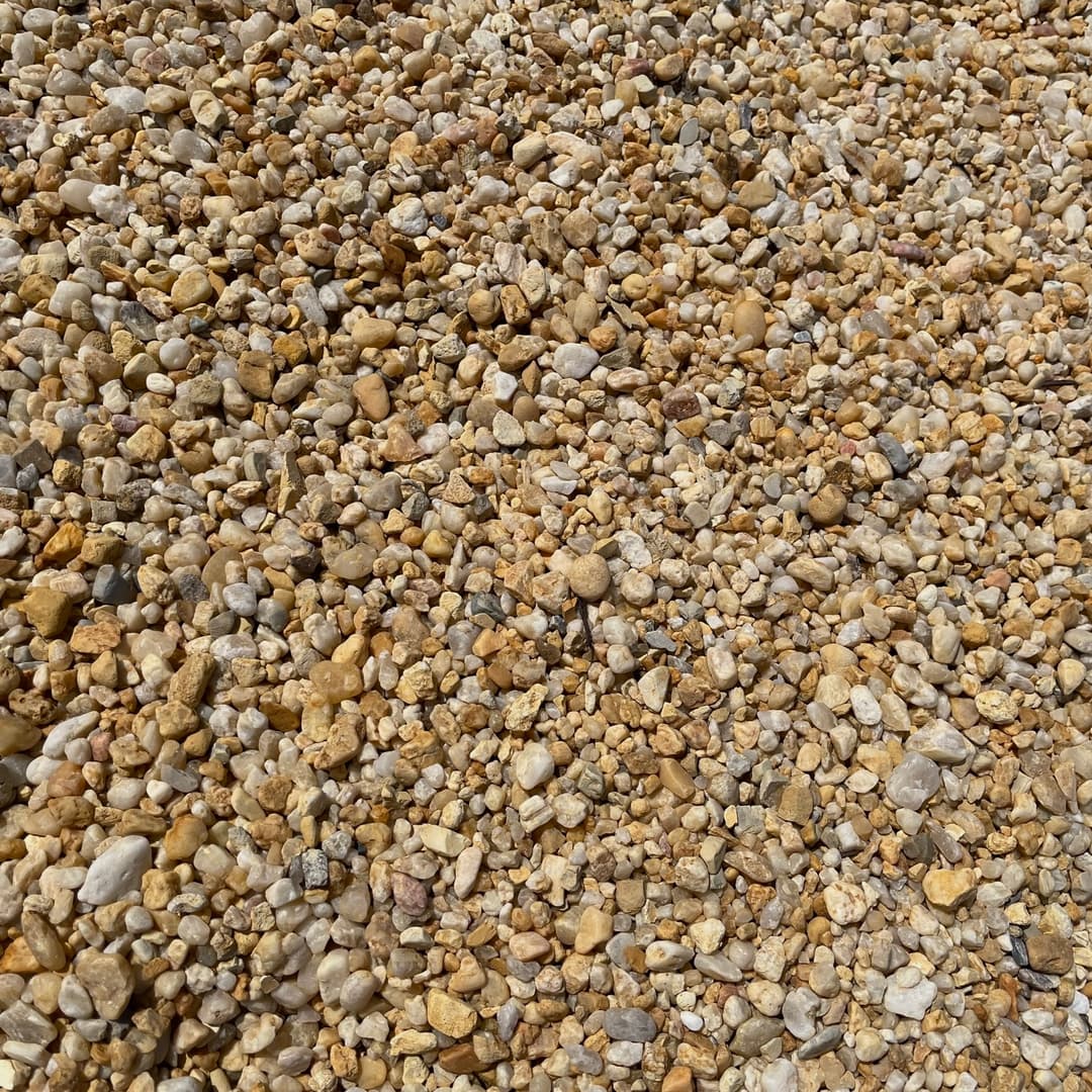 Pea Gravel 3/8" in Cement | Aggregate Markets